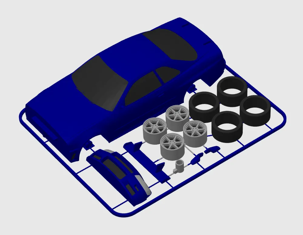 Nissan Skyline GTR R34 Kit Card Remixed by The Kit Card Guy MakerWorld ...