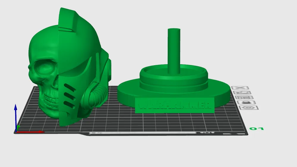 Elmo Warhammer Skull da Da050 - Maker World