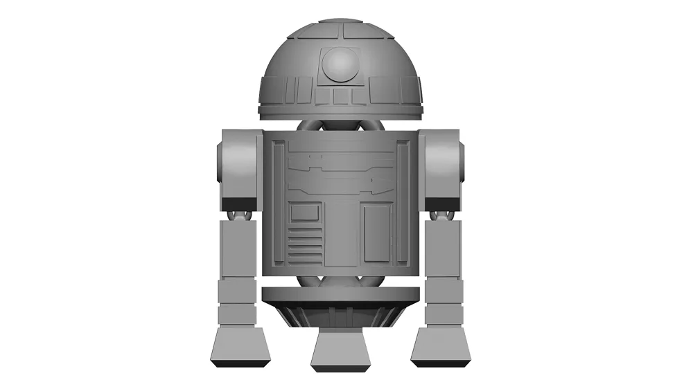 R2D2 wiggle bot - Star Wars articulated fun - Free 3D Print Model ...
