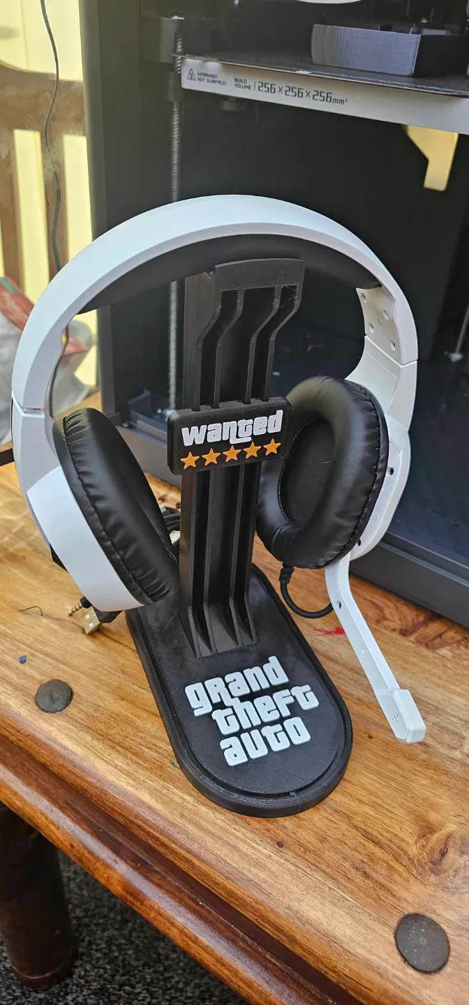 GTA Headphone Stand - Free 3D Print Model - MakerWorld