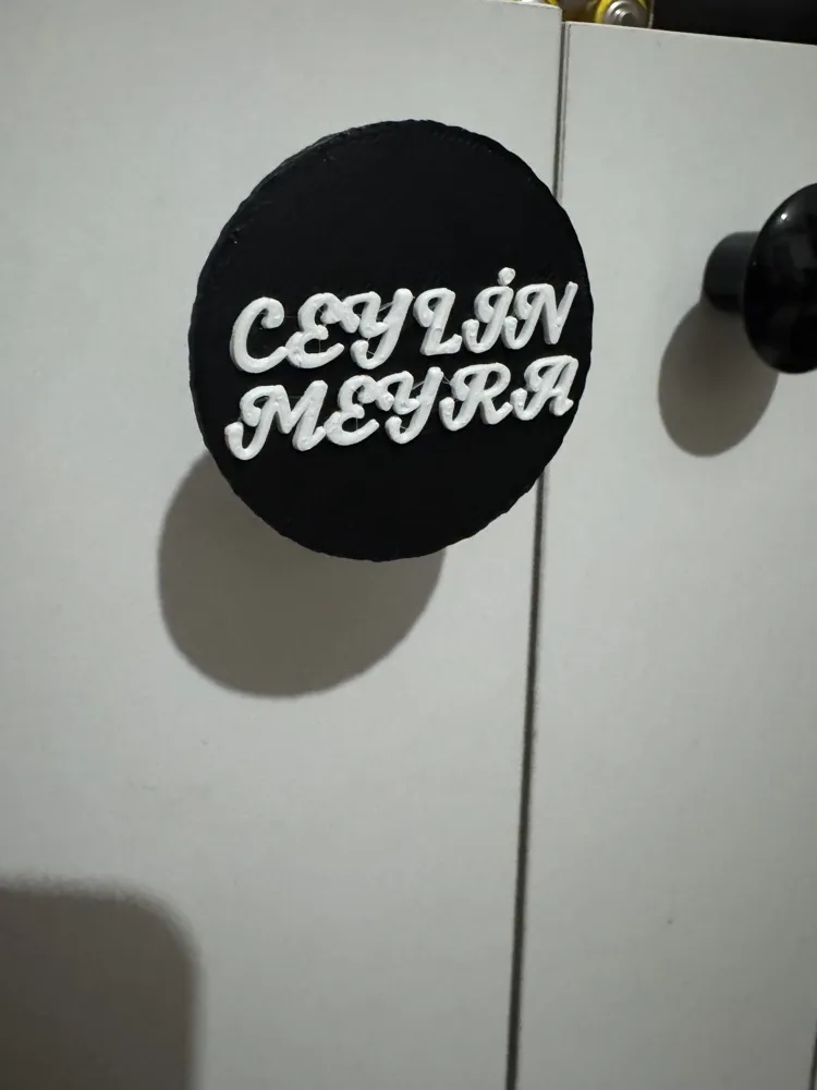 named cabinet handle - Free 3D Print Model - MakerWorld