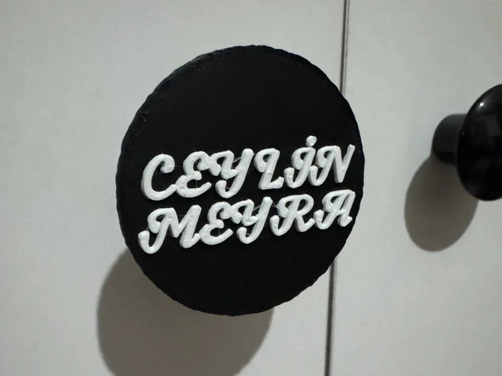 named cabinet handle - Free 3D Print Model - MakerWorld