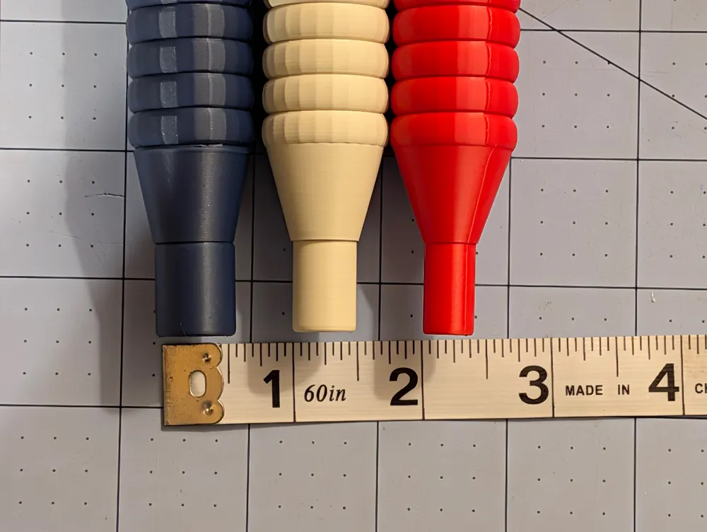 Mustache Curlers - 3 sizes - Free 3D Print Model - MakerWorld