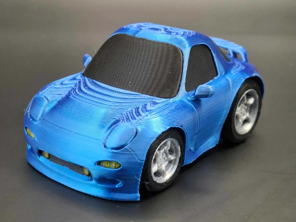 Tooned Mazda Rx-7 (FD) Remixed by W00ster MakerWorld: Download Free 3D ...