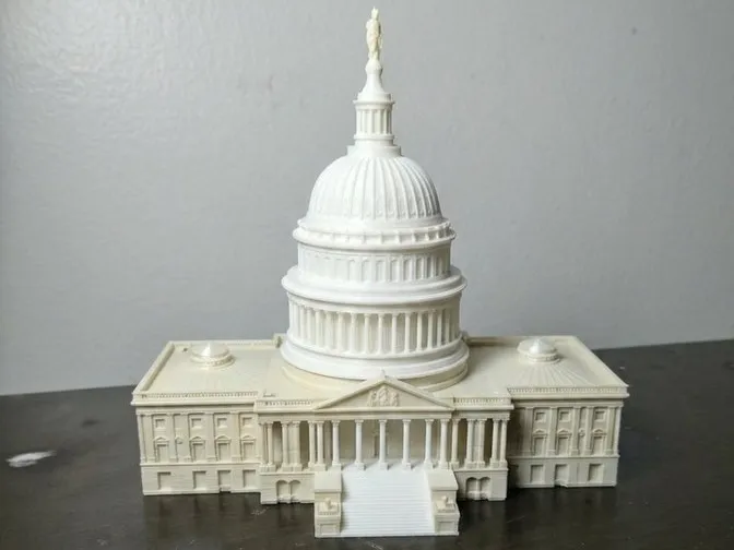 U.S. Capitol Building & Statue of Freedom Print - Free 3D Print Model ...