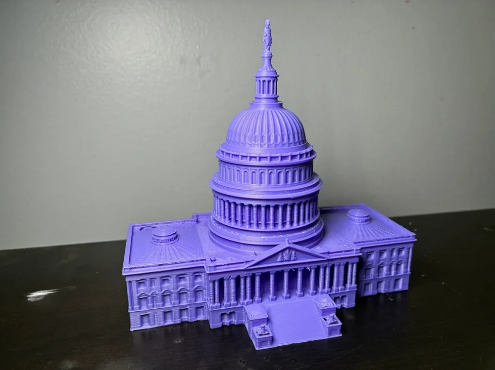 U.S. Capitol Building & Statue of Freedom Print - Free 3D Print Model ...