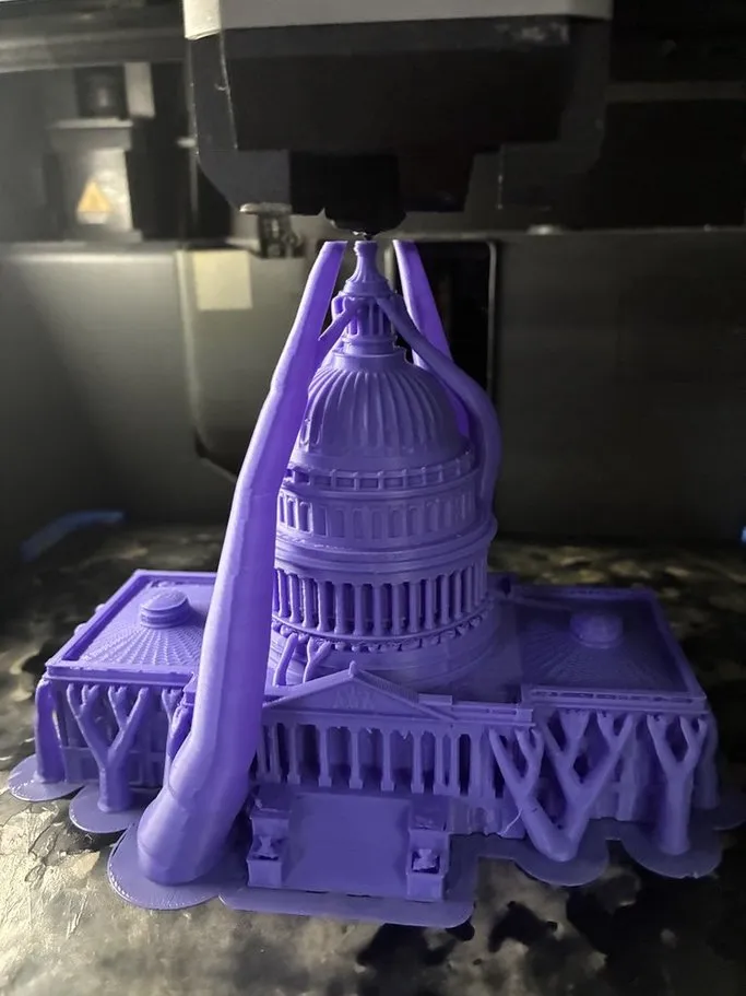 U.S. Capitol Building & Statue of Freedom Print - Free 3D Print Model ...