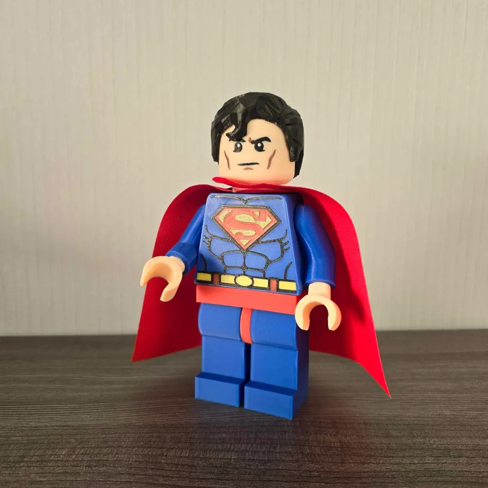 SUPERMAN * Super Heroes * 500% ~21cm - Free 3D Print Model - MakerWorld