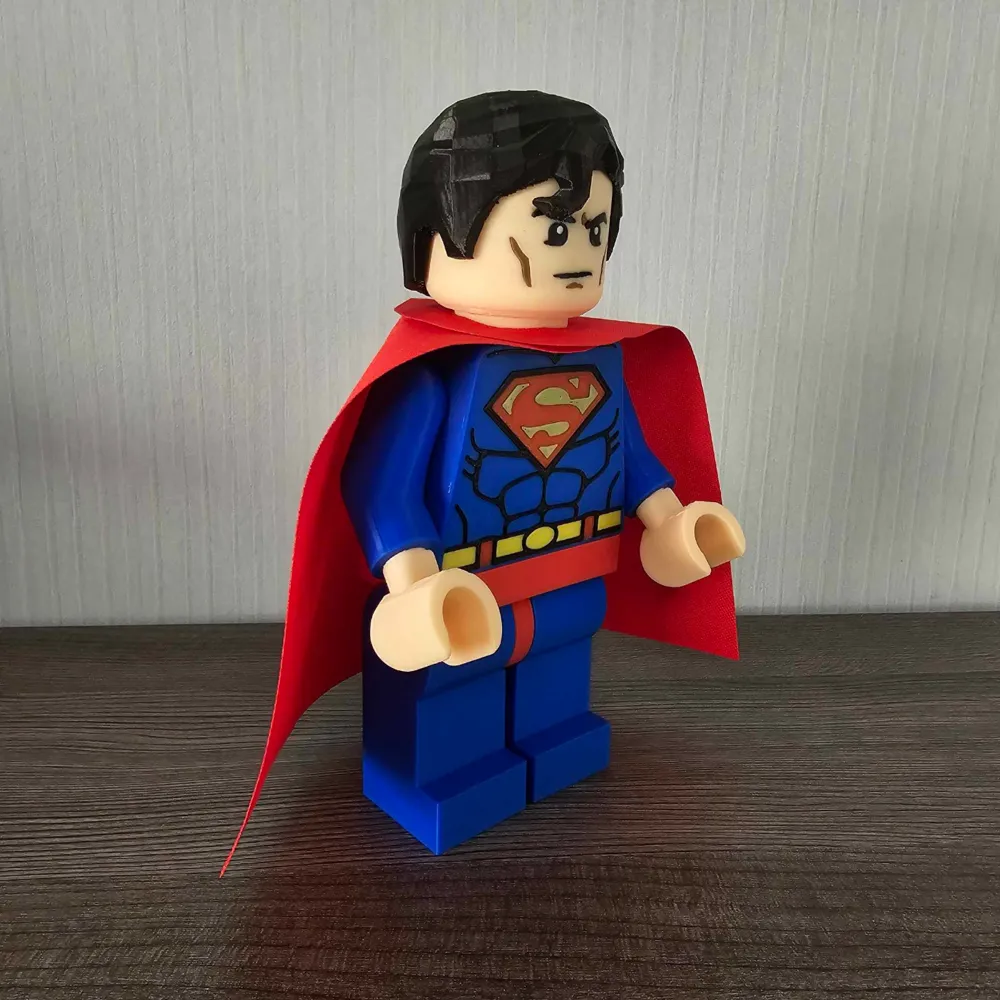 SUPERMAN * Super Heroes * 500% ~21cm - Free 3D Print Model - MakerWorld