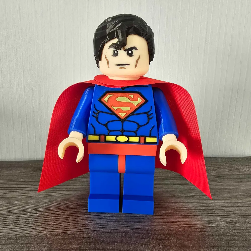 SUPERMAN * Super Heroes * 500% ~21cm - Free 3D Print Model - MakerWorld
