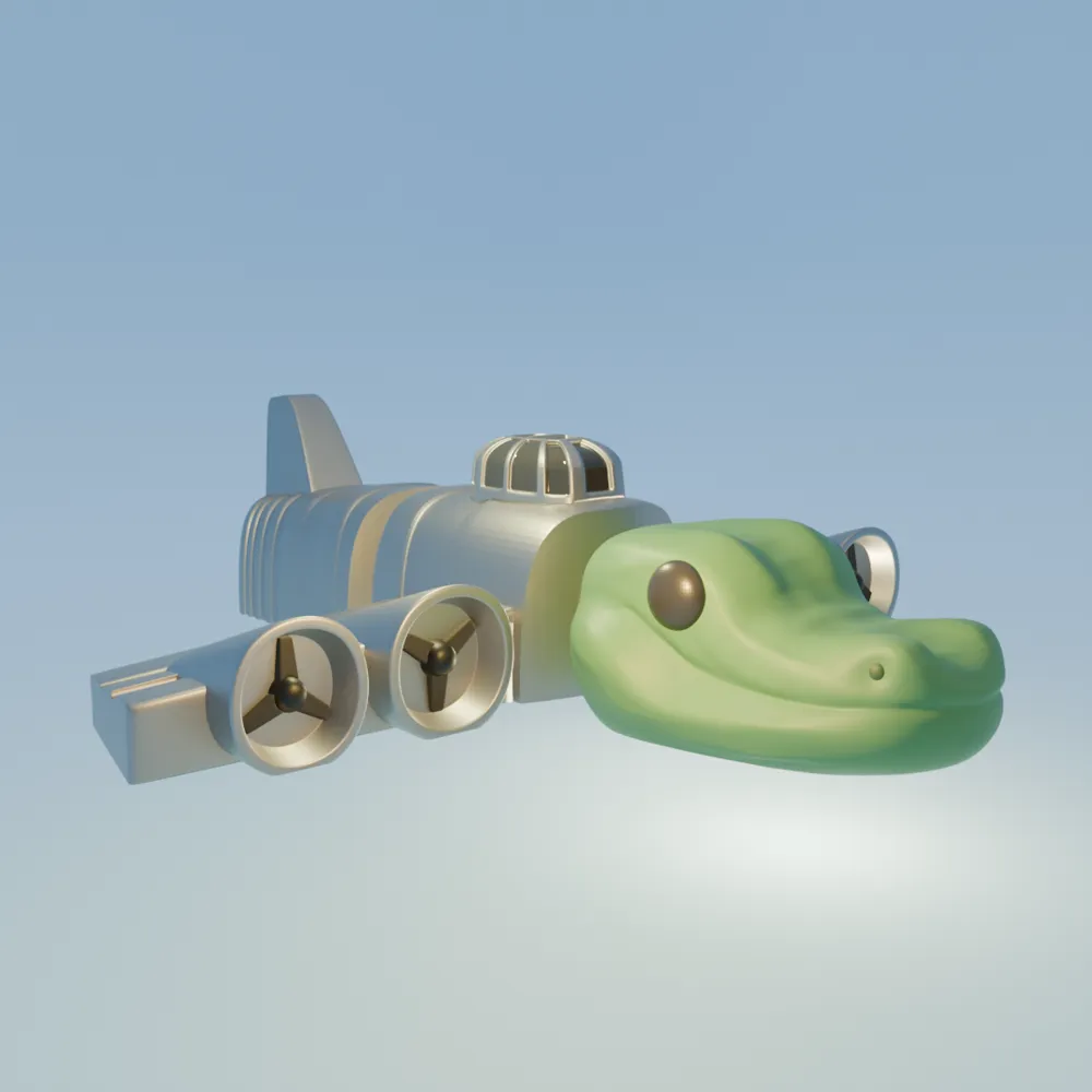 Bombardino Cocodrilo FLEXI - Modelo de impresión 3D gratuito - MakerWorld
