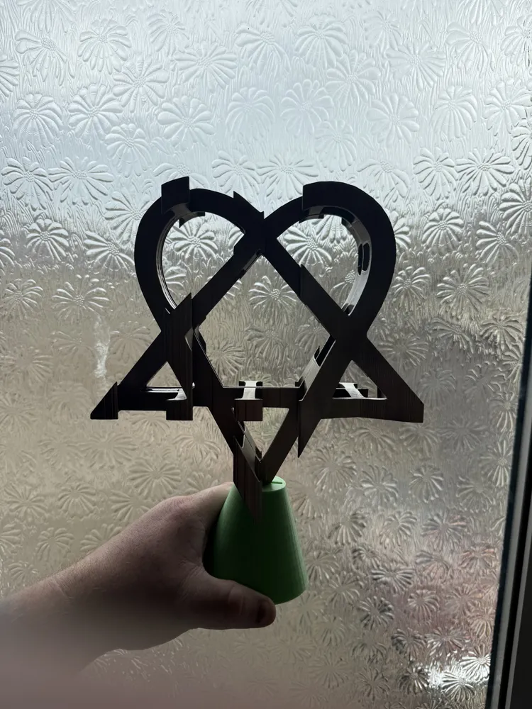 HIM / Heartagram (Bam Margera) Logo - Multi angle - Free 3D Print Model ...
