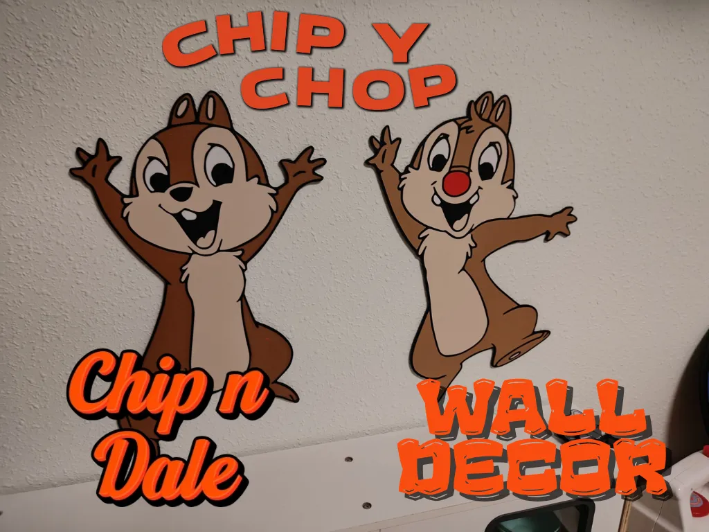 Chip and Dale Wall Decoration – AMS + H2 Version by julianfj MakerWorld ...