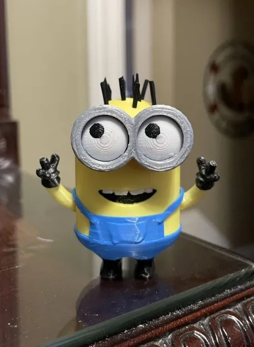 small minion, Bob. printed from parts Remixed by FuzzyLogic - MakerWorld