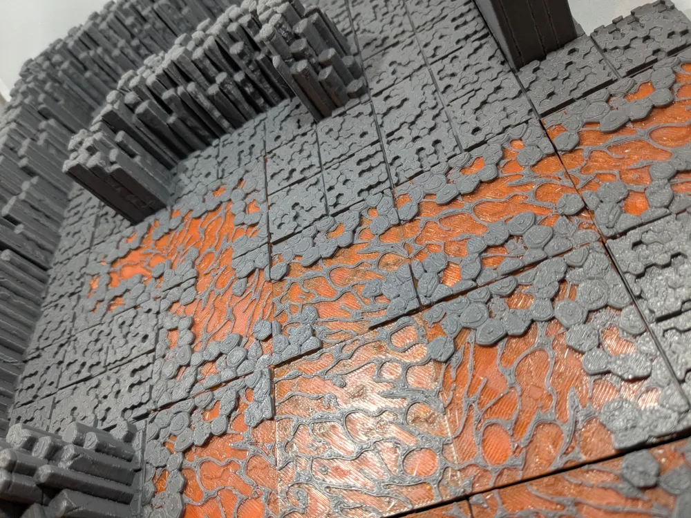 Volcanic cave lava tiles (OpenLOCK system) Remixed by Together 3D ...