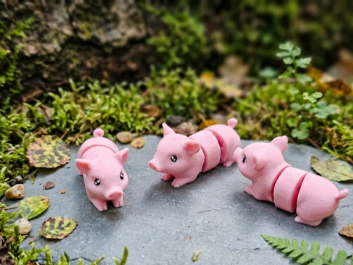 mini flexi pig - Free 3D Print Model - MakerWorld