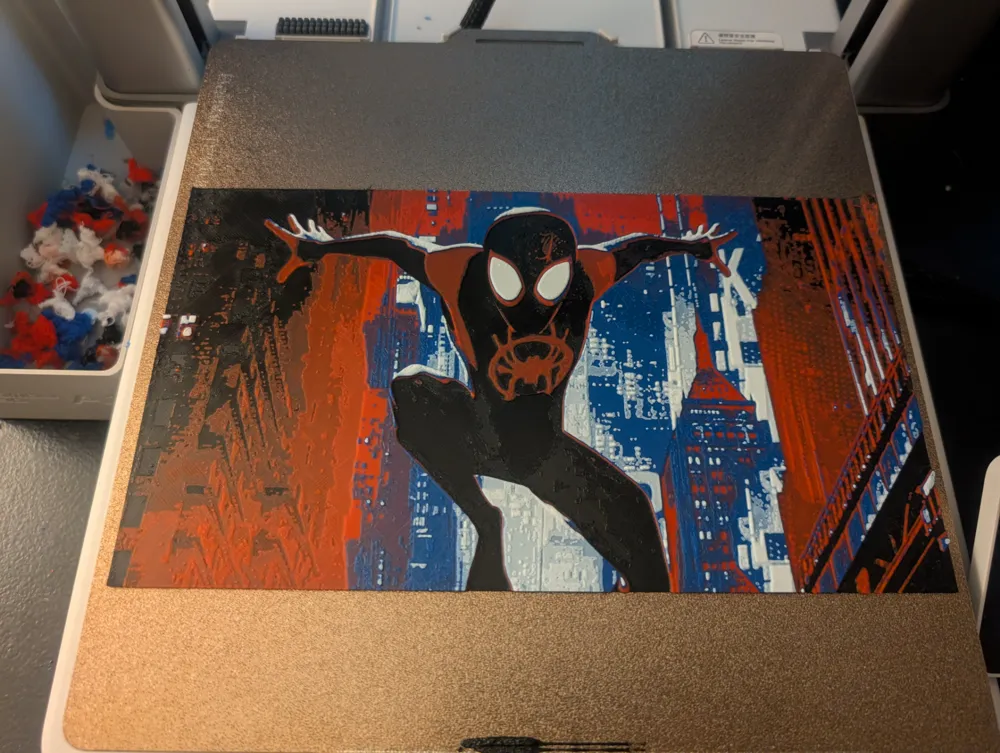 Miles Morales Spiderman Spider-verse Hueforge - Free 3D Print Model ...