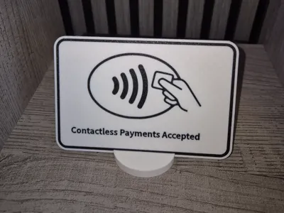Contactless payment sign - Free 3D Print Model - MakerWorld