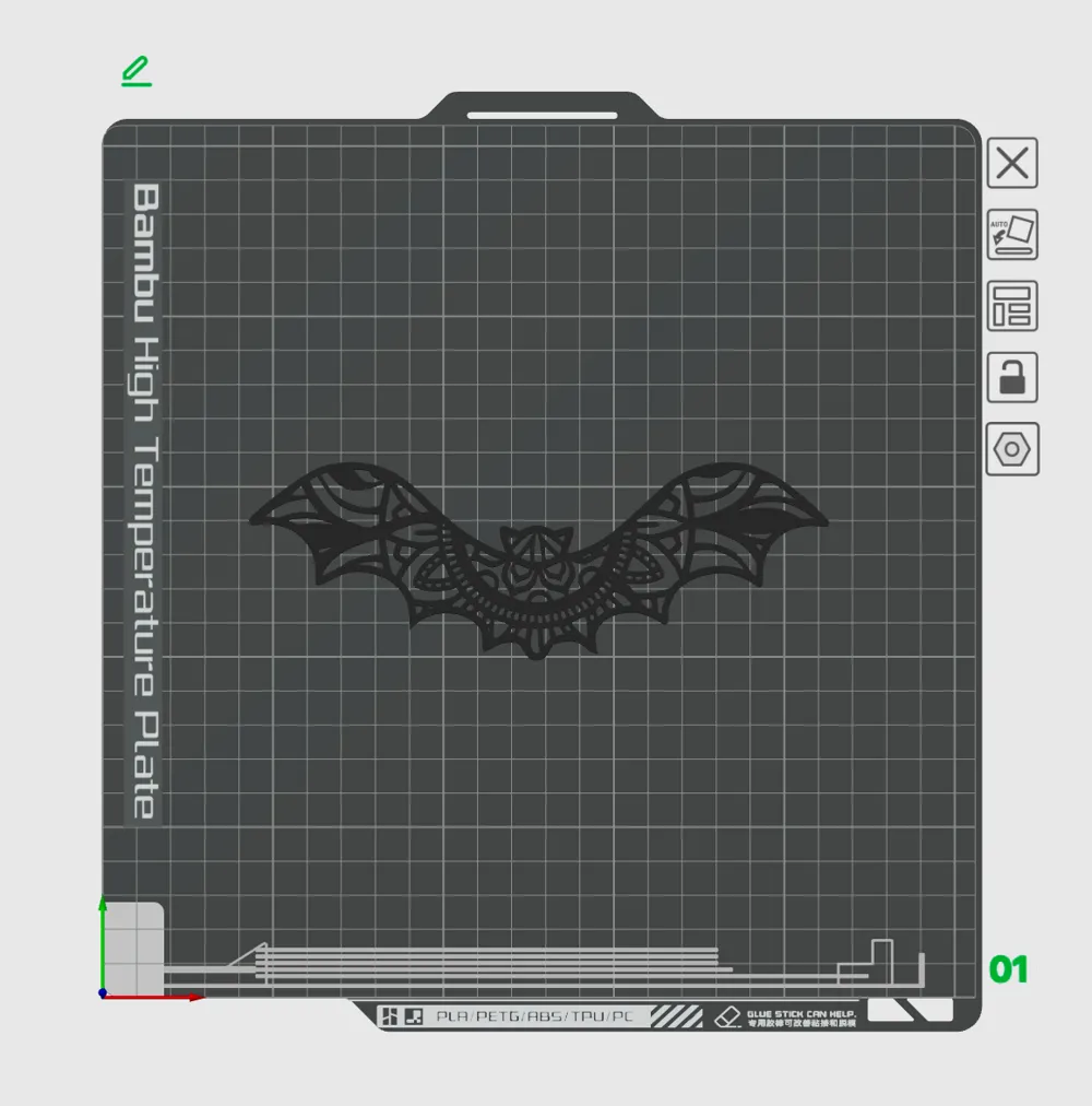 Bat Wall Art - Aesthetic Halloween Wall Art by Lilac Rage - MakerWorld