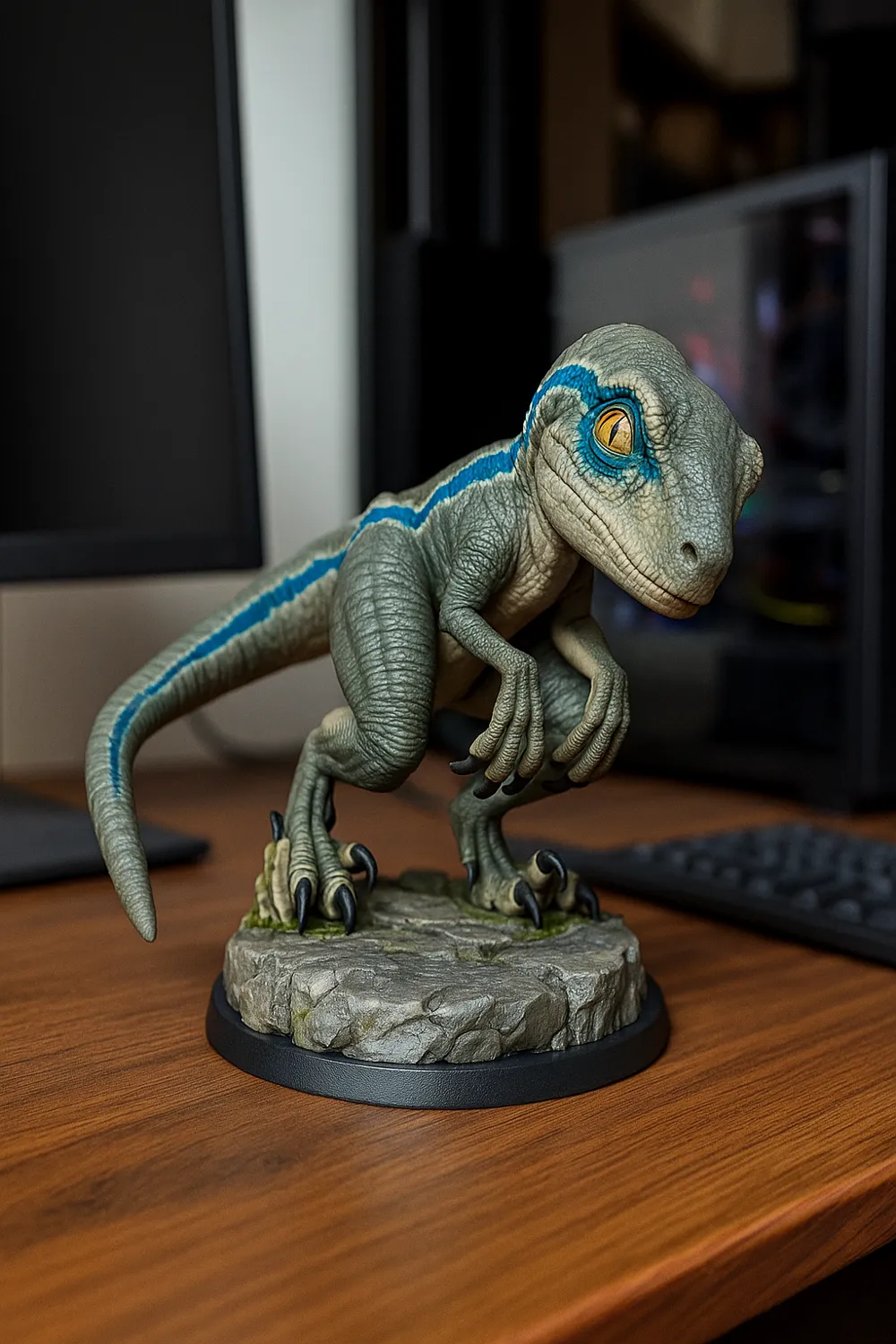 Jurassic World Baby Blue Velociraptor by Ryan MakerWorld: Download Free ...