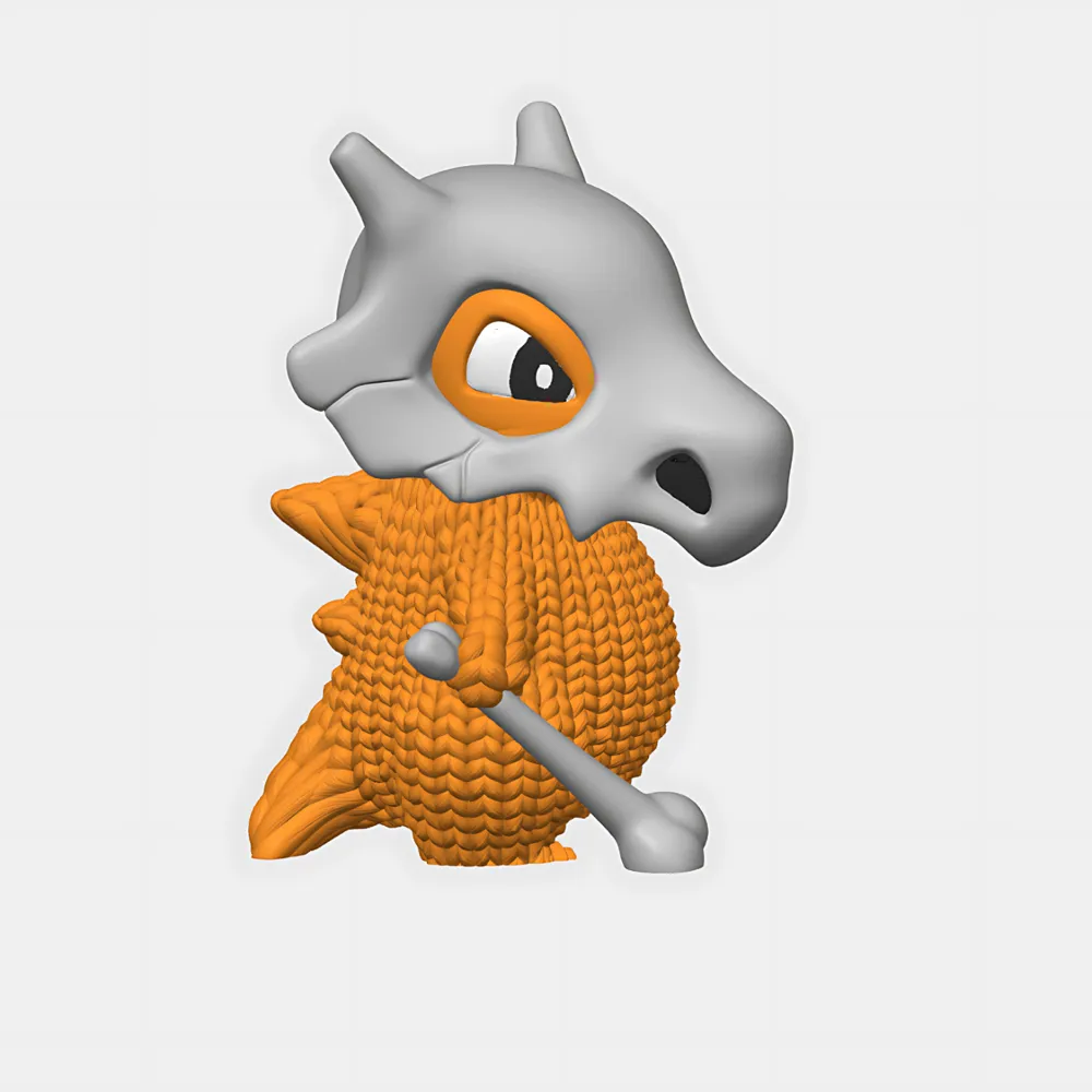 Knitted Cubone by JadeProduck MakerWorld: Download Free 3D Models