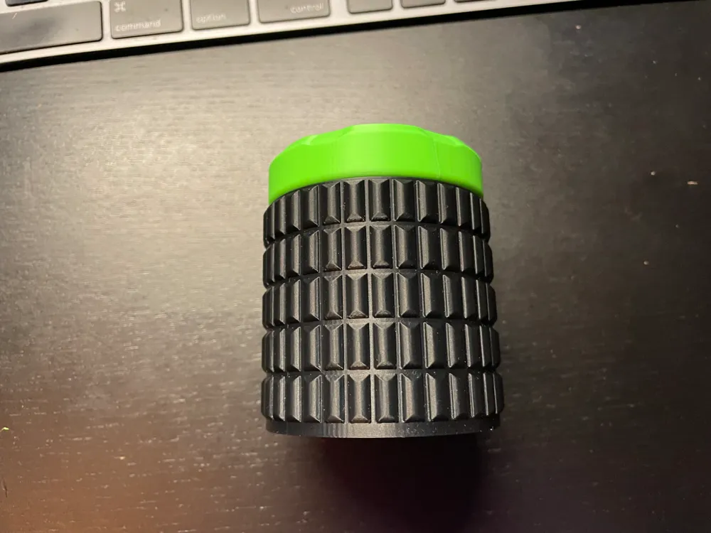 Textured Storage Container with Screw Lid - Free 3D Print Model ...