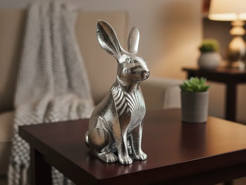 Elegant Rabbit Sculpture – Stylish Decoration - Free 3D Print Model ...