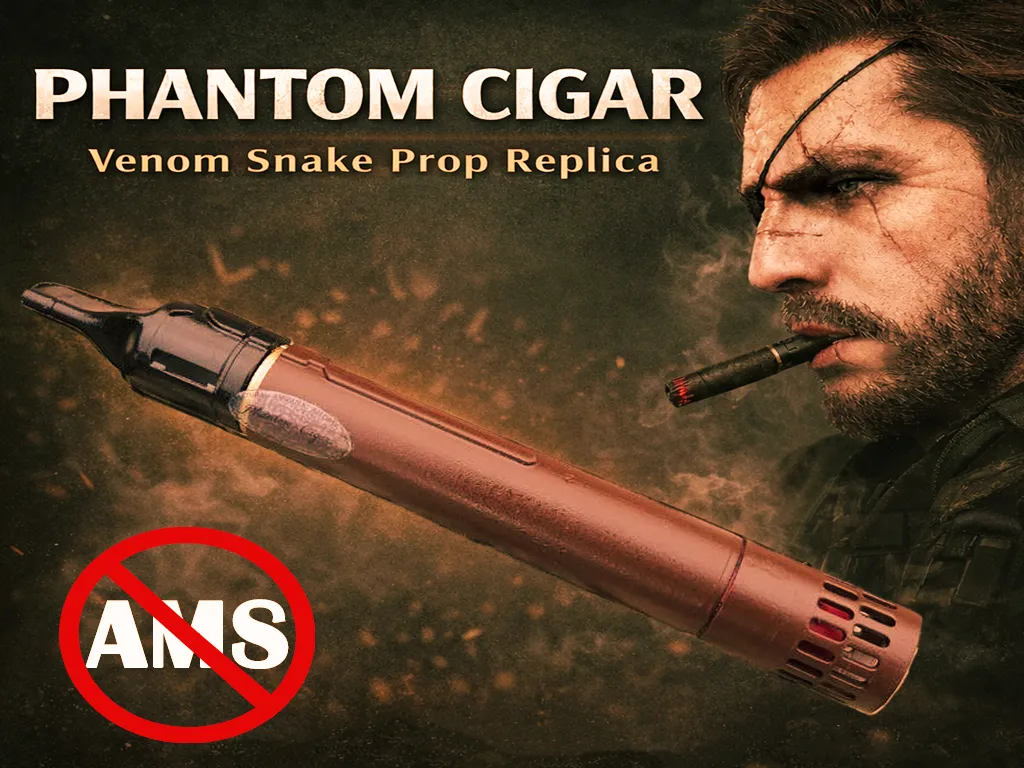 Phantom Cigar Venom Snake Prop Replica (MGS V) - Free 3D Print Model ...