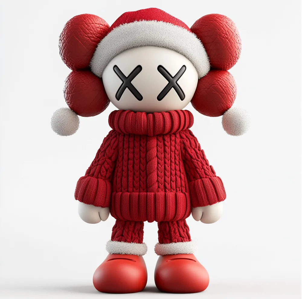 Kaws Winter Christmas Kid by uzzii - MakerWorld