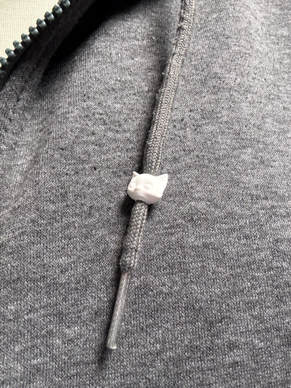 Cat head cord end, cord stopper by merkbar - MakerWorld