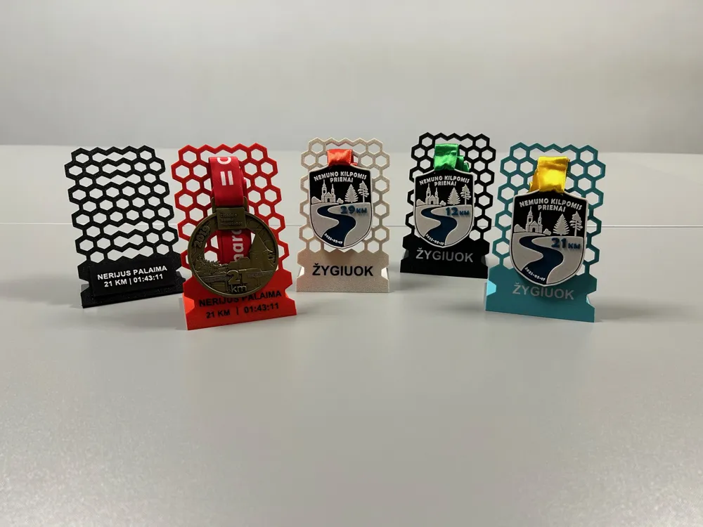 Medal Display Stand Personalized by Narcizas 3D MakerWorld: Download ...