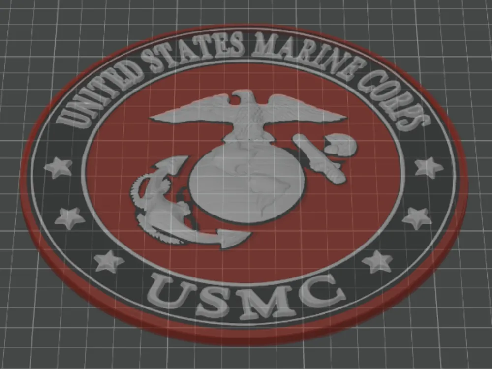 USMC Plaque - Free 3D Print Model - MakerWorld