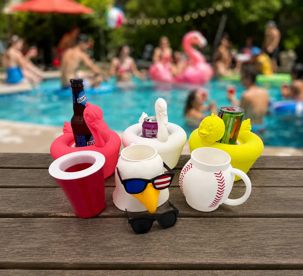 Floating Drink Holders - Free 3D Print Model - MakerWorld