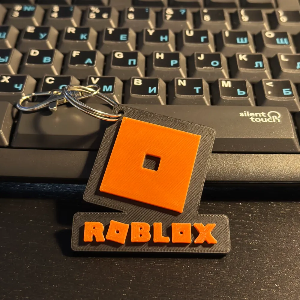 Roblox Logo Keychain - Free 3D Print Model - MakerWorld