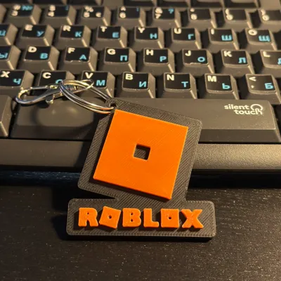 Roblox Logo Keychain by amstaffcrew MakerWorld: Download Free 3D Models