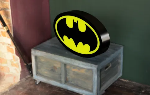 Batman 1966 - 2000 lightbox with stand by Warlock - MakerWorld