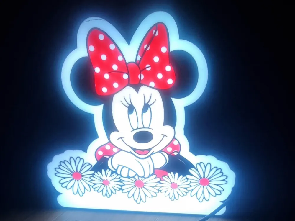 Minnie Mouse LED Lamp by Tufty.Ka3d MakerWorld: Download Free 3D Models