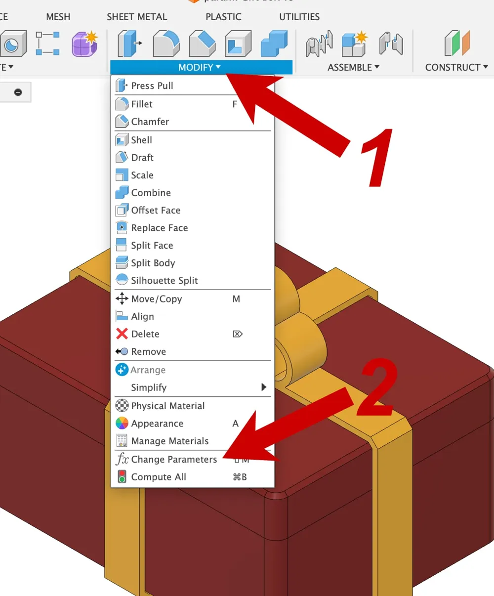 Parametric Gift Box (Fusion 360) by schiko MakerWorld: Download Free 3D ...
