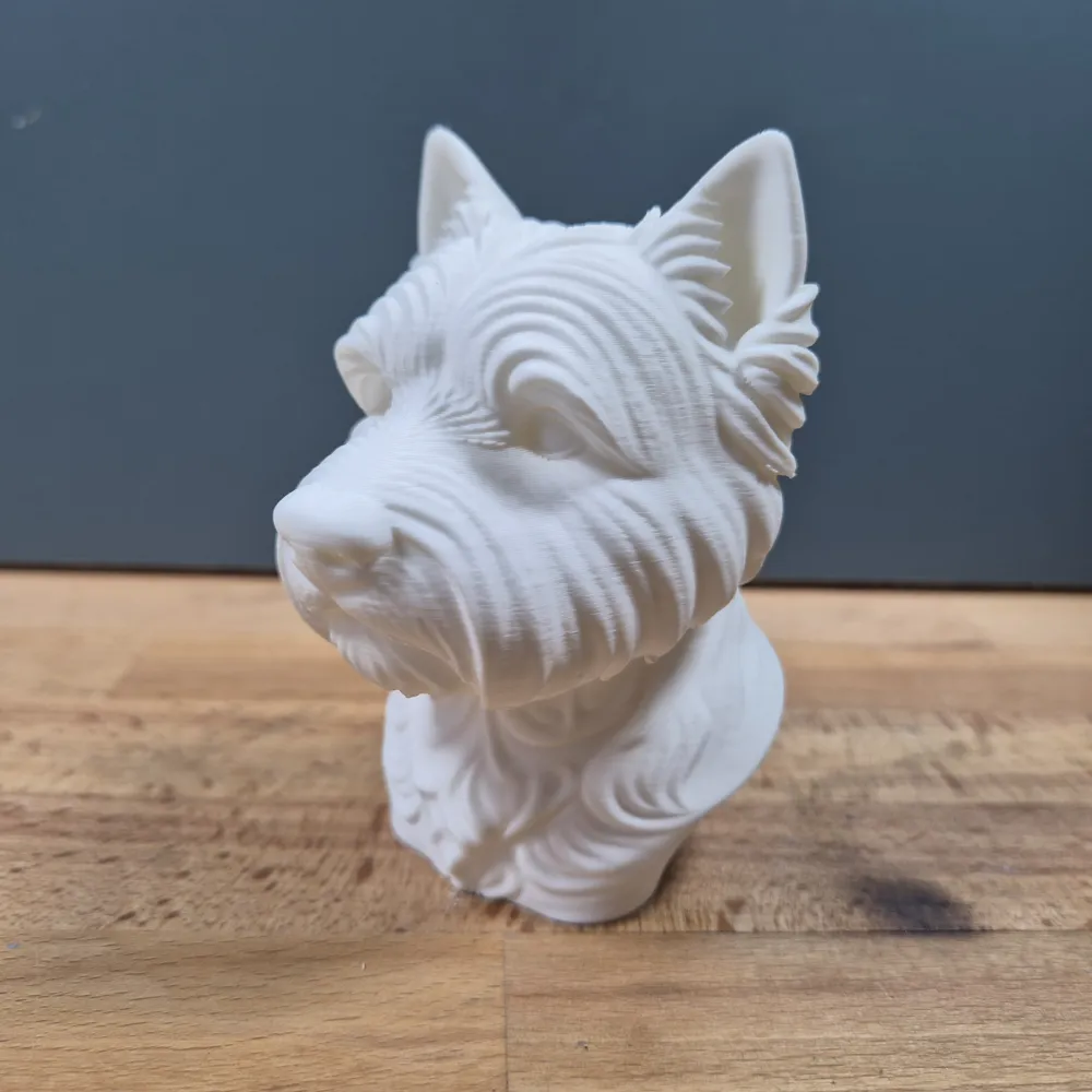 West Highland White Terrier (Westie) Bust by Mr.Jay MakerWorld ...