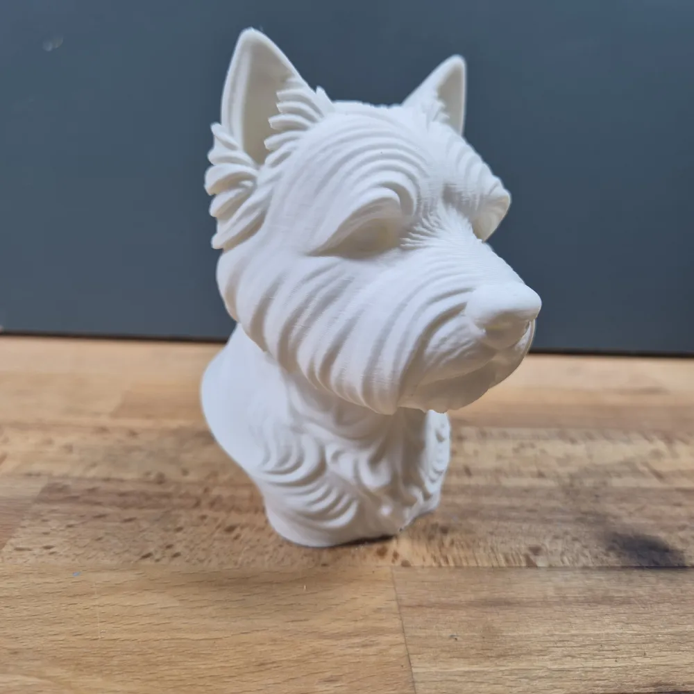 West Highland White Terrier (Westie) Bust by Mr.Jay MakerWorld ...