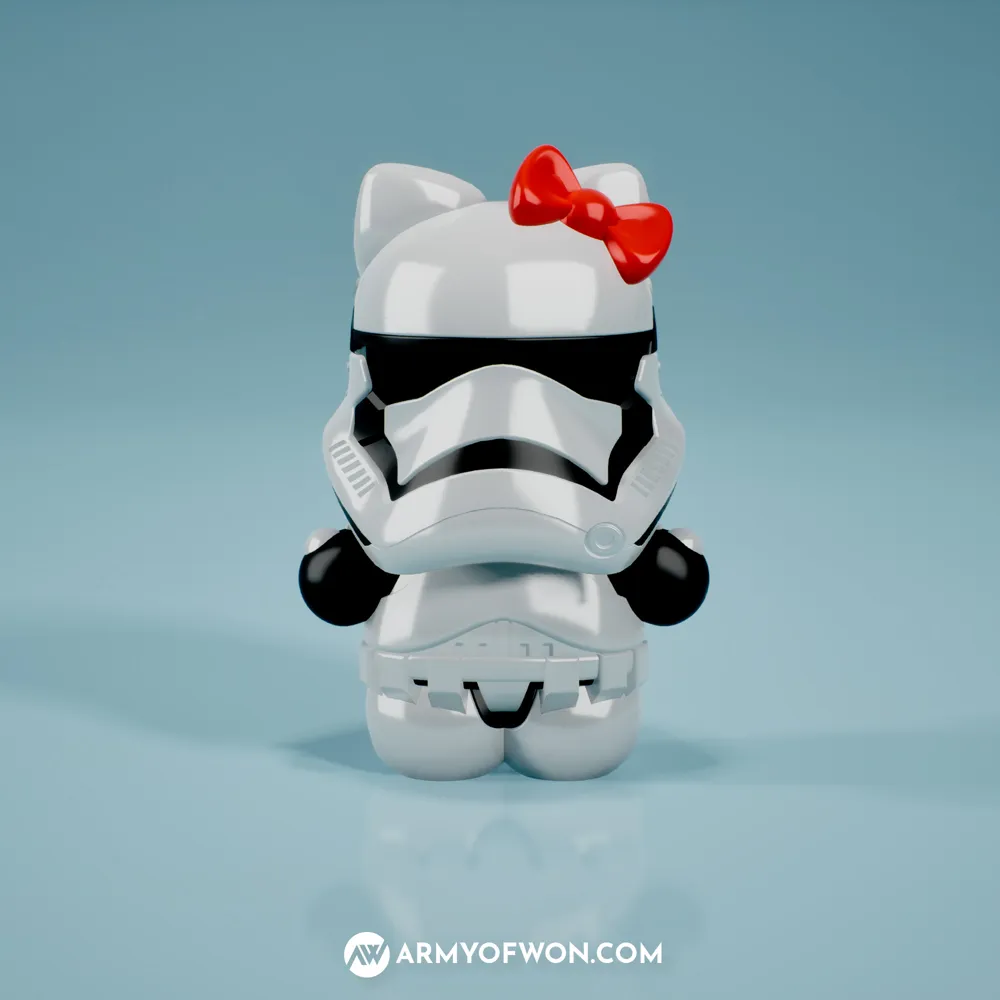 First Order Kitty Trooper by Army of WonMakerWorld: Download Free 3D Models