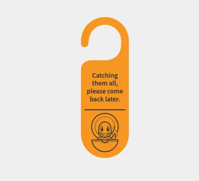 Pokemon Door Hanger / Do Not Disturb / Pikachu by 3D Prints This Week ...