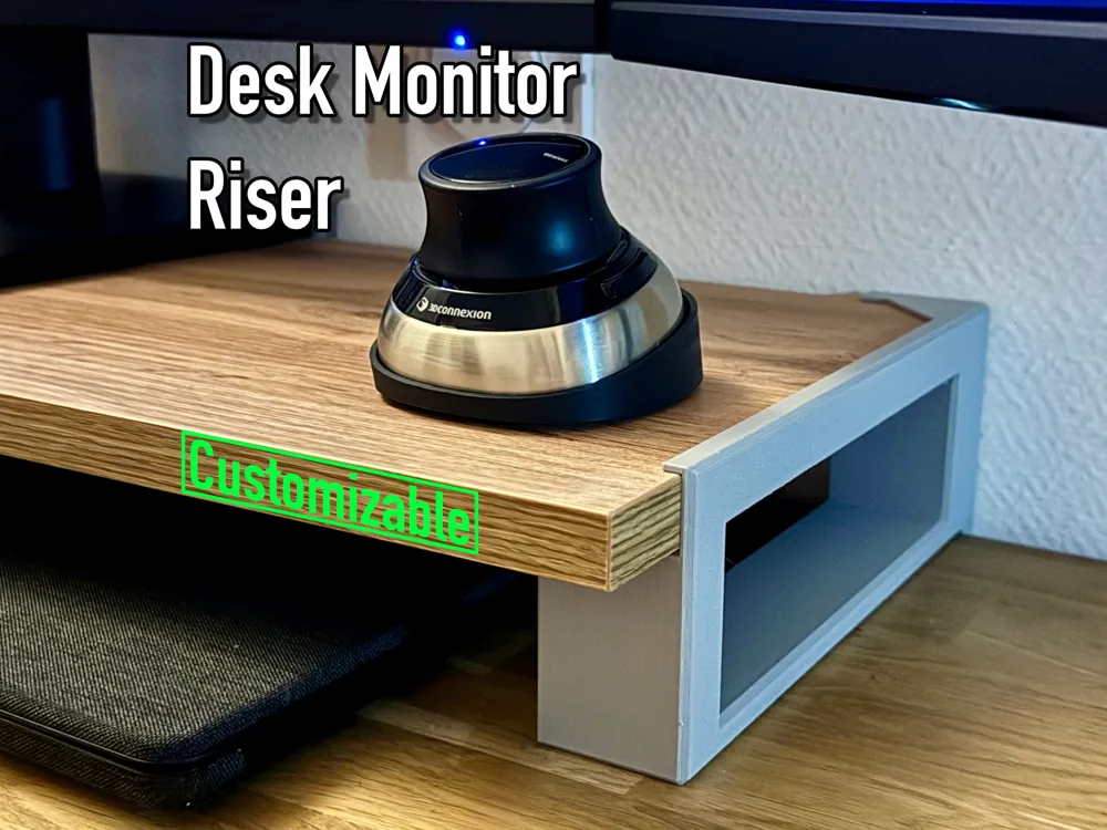 Custom Desk Monitor Riser - Free 3D Print Model - MakerWorld