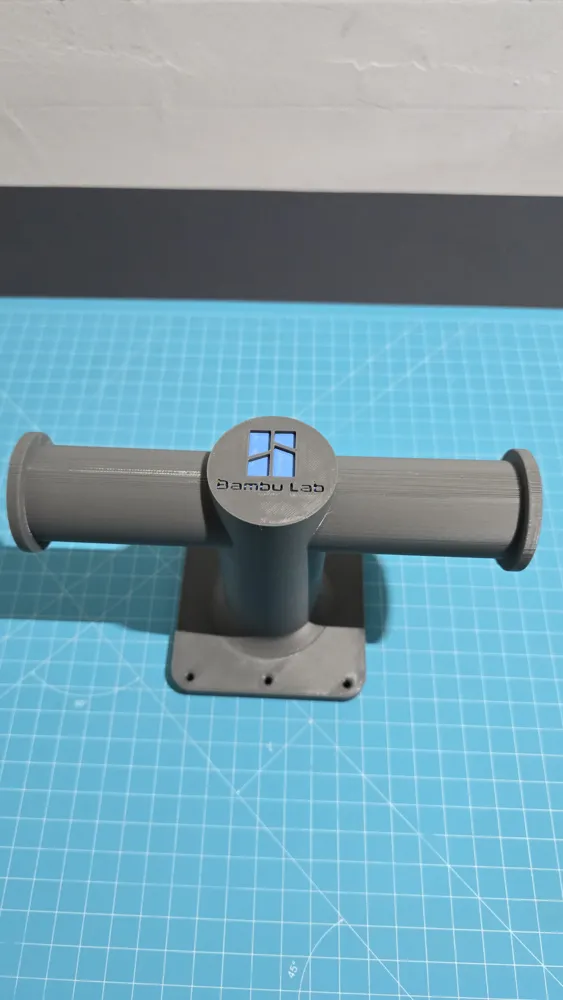 Dual Filament Spool Wall Mount by BenTenMakerWorld: Download Free 3D Models