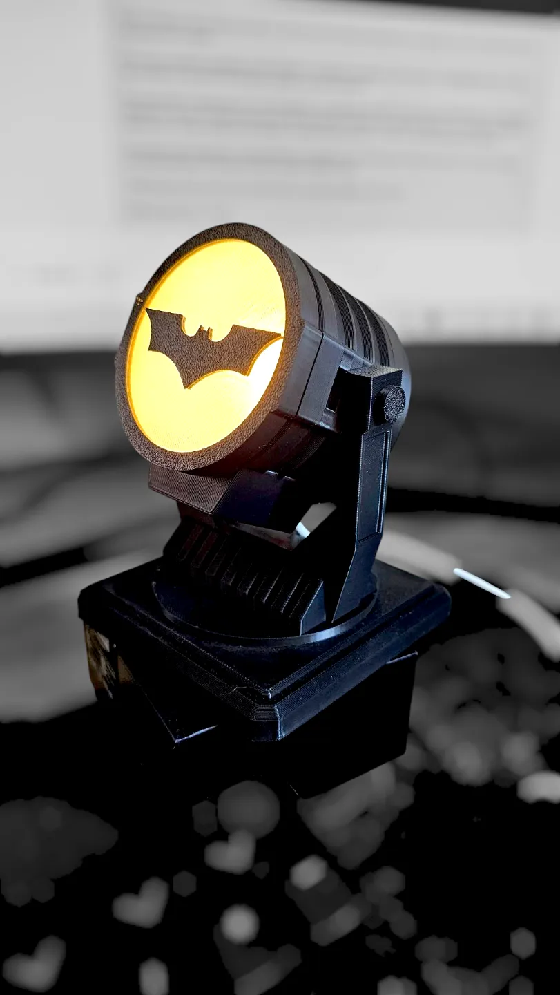 Batman BatSignal V2 (LED Lamp Kit - MH001) by Leon3D_DS MakerWorld ...