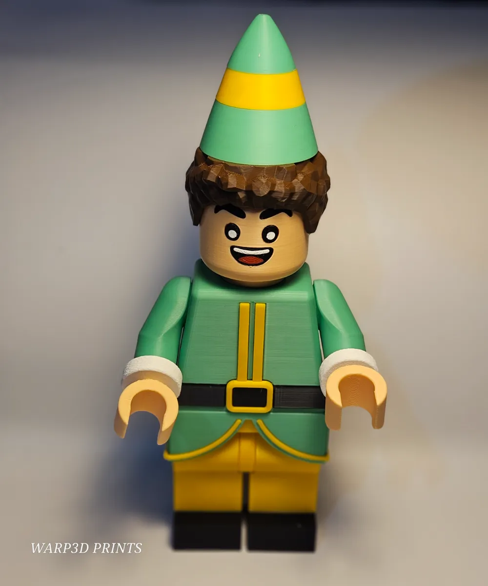 Big Brick *Buddy the Elf* by Warp3D Prints MakerWorld: Download Free 3D ...