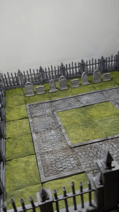 Graveyard grass tile (OpenLOCK system) Remixed by Together 3D ...