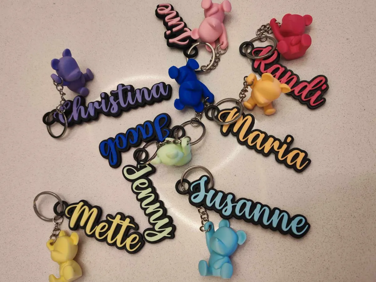 姓名钥匙扣 +1000 - 免费 3D 打印模型 - MakerWorld