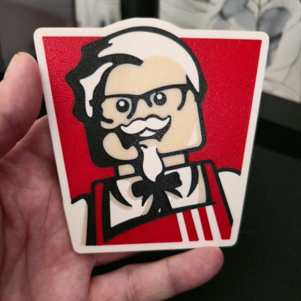 KFC Parody Sign by Relief_StudioFR MakerWorld: Download Free 3D Models