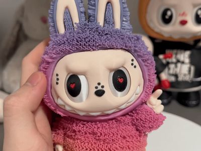 Labubu Leader - Zimomo with Long Fur - Stiff Short Curls - Multipart ...